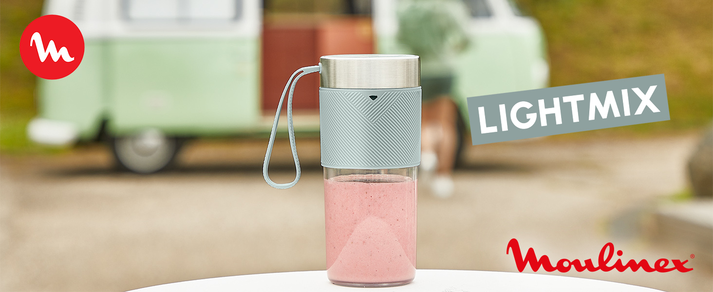 Moulinex Lightmix, Portable Blender, 300 ml, Powerful, Rechargeable ...